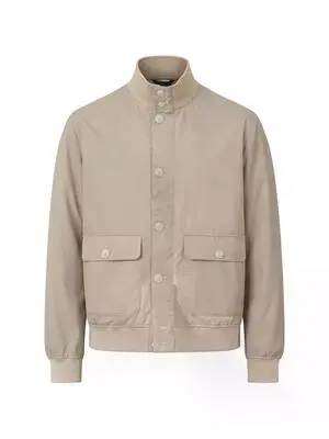 TOMBOLINI Button-up Bomber Jacket - Neutrals
