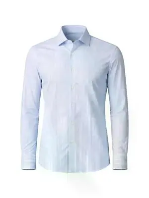 Pal Zileri Vertical-stripe Shirt - Blue