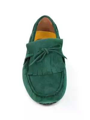 DOUCAL'S Fringed Suede Loafers