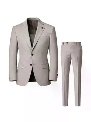Pal Zileri Notched-lapel Single-breasted Suit - Neutrals