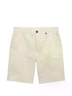 TOMBOLINI Belt-loop Turn-up Shorts - Neutrals