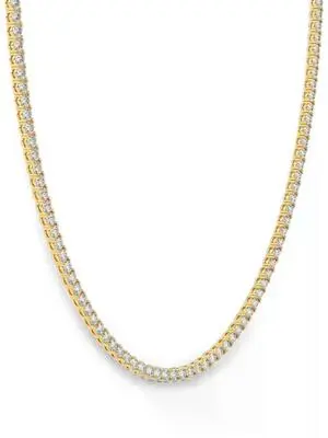 DIAMOND ESSENTIALS Diamond Tennis Necklace