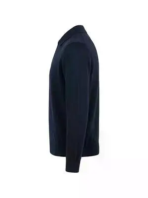 TOMBOLINI Knitted Polo Shirt - Blue