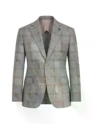 Pal Zileri Check-pattern Blazer - Blue
