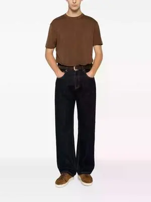 TOM FORD Crew-neck Short-sleeve T-shirt - Brown