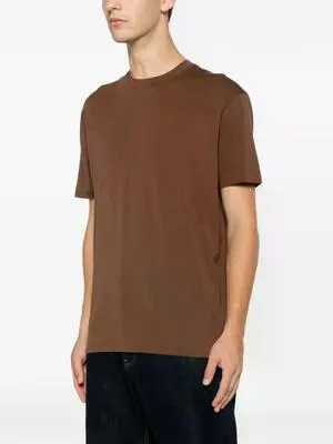 TOM FORD Crew-neck Short-sleeve T-shirt - Brown