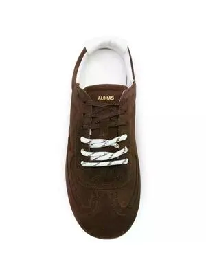 ALOHAS Panelled Suede Sneakers - Brown