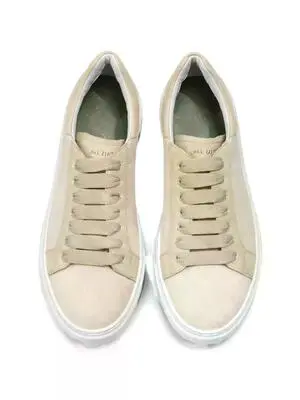 Pal Zileri Panelled Leather-trim Sneakers