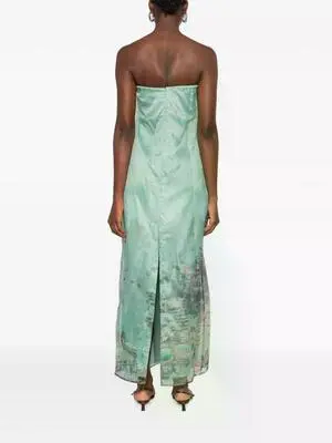Staud Amara Strapless Maxi Dress