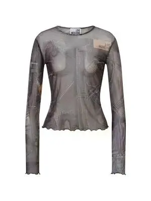 Moschino Printed Mesh T-shirt