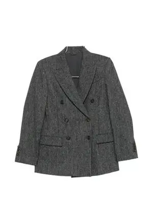 Brunello Cucinelli Double-breasted Blazer - Grey