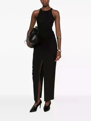 Rick Owens Midi Skirt With Slit Detail