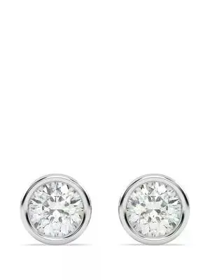 DIAMOND ESSENTIALS Diamond Stud Earrings - Silver