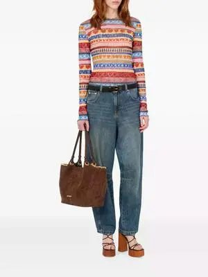 Moschino Printed Mesh T-shirt