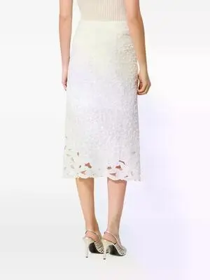 Isabel Marant Étoile Ryesha Embroidered Ramie Skirt - Neutrals
