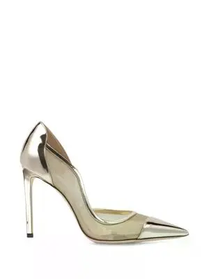 JIMMY CHOO Brigitte Mesh-panel Pumps - Neutrals