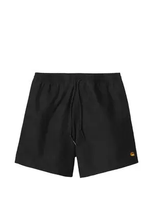 Carhartt Work In Progress Chase Elasticated-waistband Swim Shorts - Black