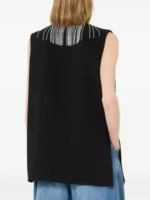Sportmax Rhinestone-detail Sleeveless Top