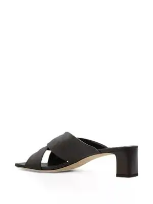 JIMMY CHOO Pearl Embellished Leather Sandals