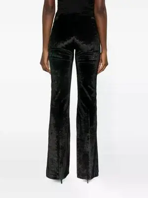 DONDUP Crushed-velvet Flared-cut Trousers