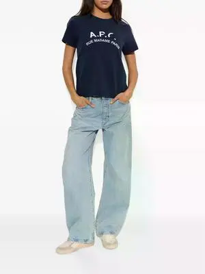A.p.c. Logo-embroidered T-shirt