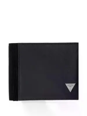Guess Berna Logo-plaque Bifold Wallet - Black