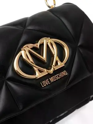 Moschino Logo-plaque Quilted Shoulder Bag