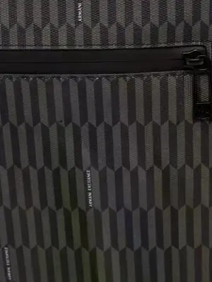 Armani Exchange Geometric-print Logo-pattern Belt Bag