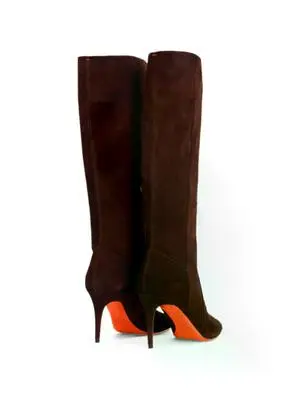 Santoni Pointed-toe Suede Boots