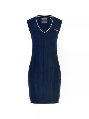 Guess Cable-knit Sleeveless Mini Dress - Blue
