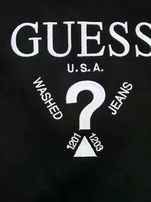 Guess Logo-embroidered Crew-neck Sweatshirt