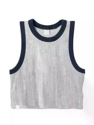 AAPE BY *A BATHING APE Logo Embroidered Tank Top - Grey