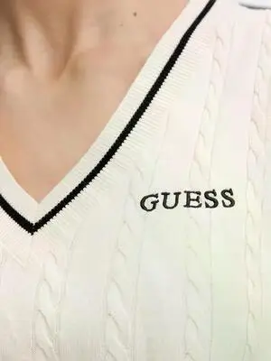 Guess Cable-knit Sleeveless Mini Dress