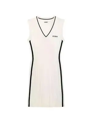 Guess Cable-knit Sleeveless Mini Dress - Neutrals