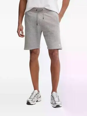 Guess Logo-patch Track Shorts - Grey