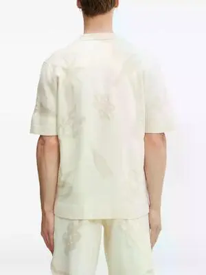 Filling Pieces Intarsia-knit Short-sleeve Shirt