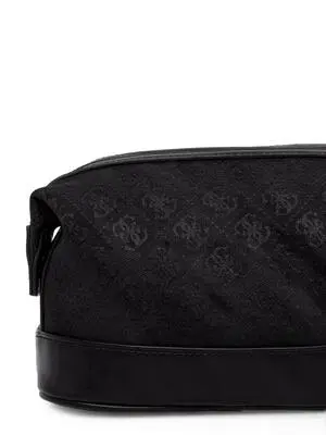 Guess Boston Monogram Print Wash Bag