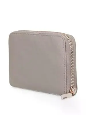 Guess Laurel Logo-plaque Pebbled-effect Wallet