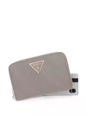 Guess Laurel Logo-plaque Pebbled-effect Wallet