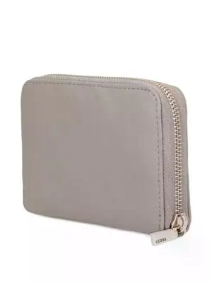 Guess Laurel Logo-plaque Pebbled-effect Wallet - Neutrals