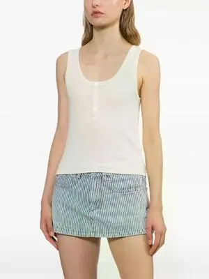 AAPE BY *A BATHING APE Ribbed Henley Tank Top