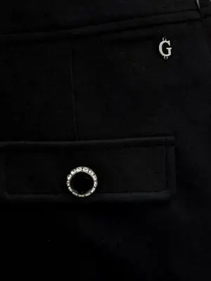 Guess Embellished-button Pleated Mini Skirt