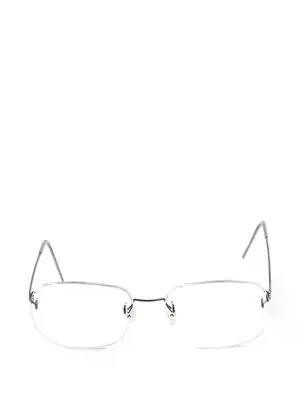 LINDBERG Rimless Rectangle-frame Glasses - Silver