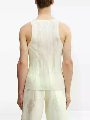 Filling Pieces Ribbed Logo-embroidered Tank Top