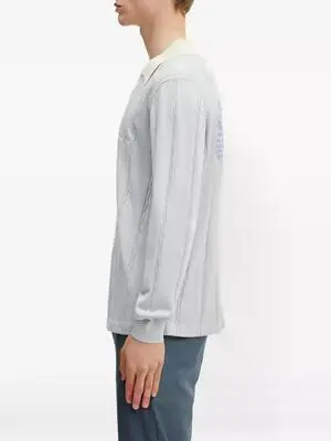 Filling Pieces Cable-knit Embroidered Sweateshirt