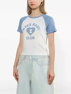 AAPE BY *A BATHING APE Apee™ A Bathing Ape® Heart Logo Raglan T-shirt