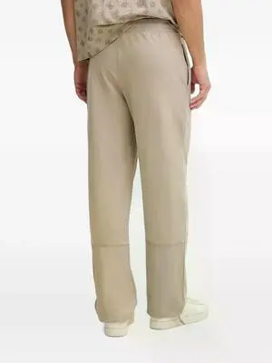 Guess Drawstring-waist Logo-patch Track Pants
