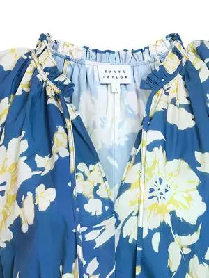 Tanya Taylor Ivana Floral Print Blouse