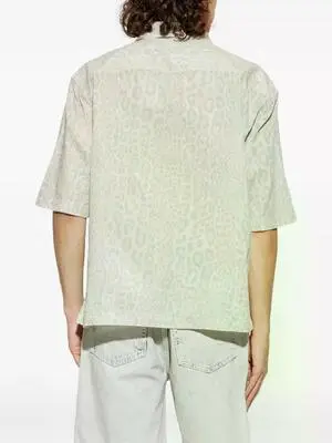 ALLSAINTS Cruz Leo Leopard-print Short-sleeve Shirt