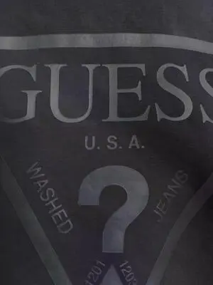 Guess Logo-print Cropped Hoodie